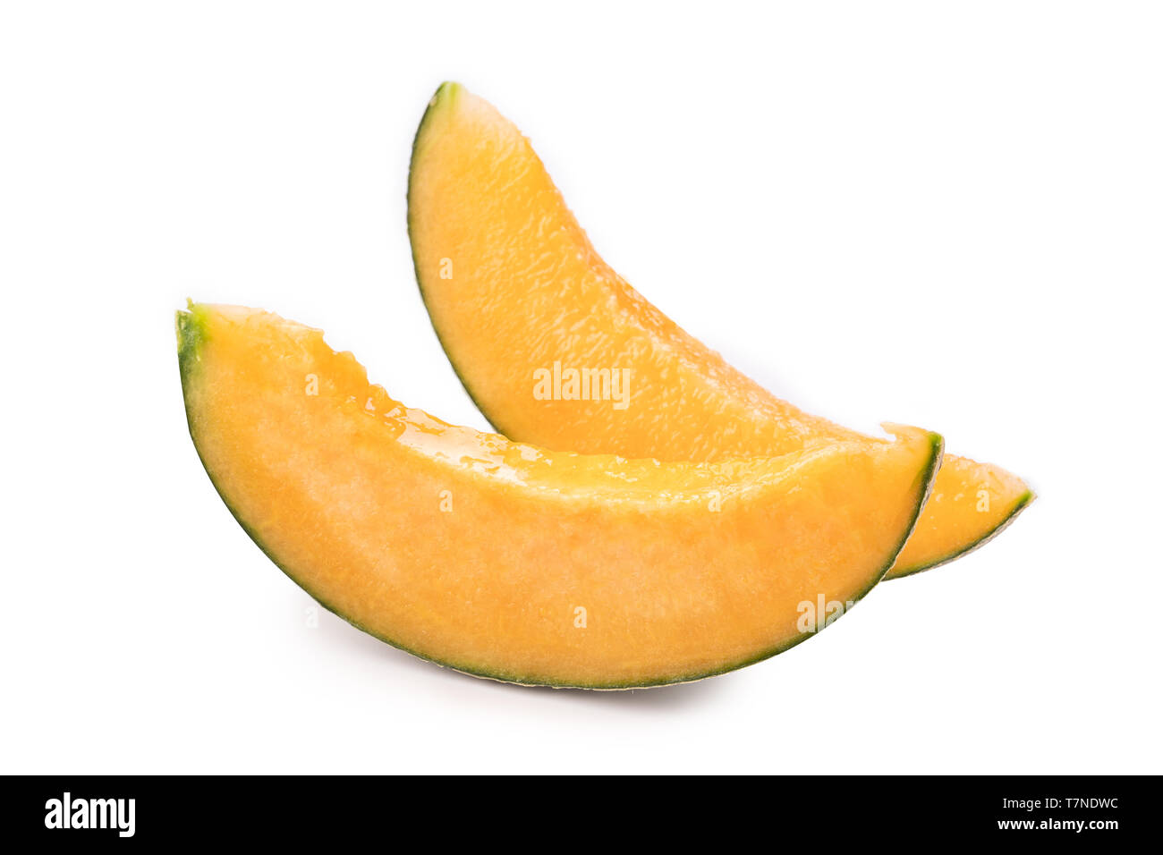 Beautiful tasty sliced juicy cantaloupe melon, muskmelon, rock melon ...