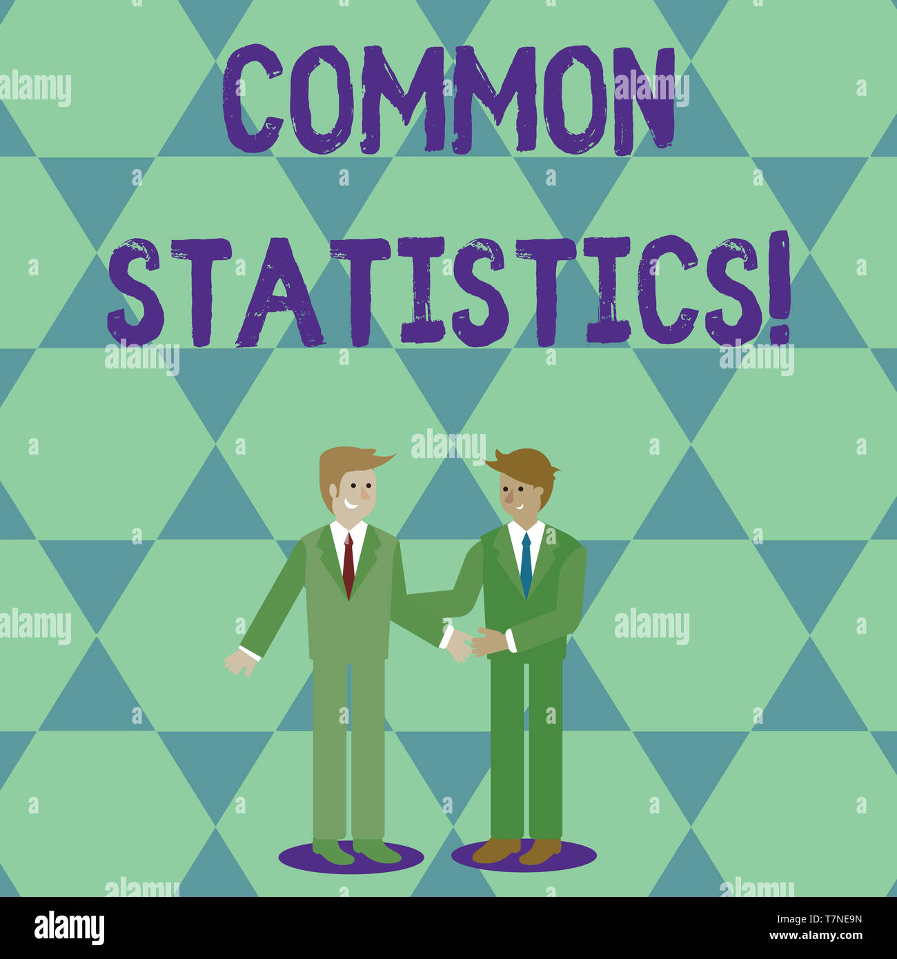 Handwriting Text Common Statistics Conceptual Photo Used To Calculate