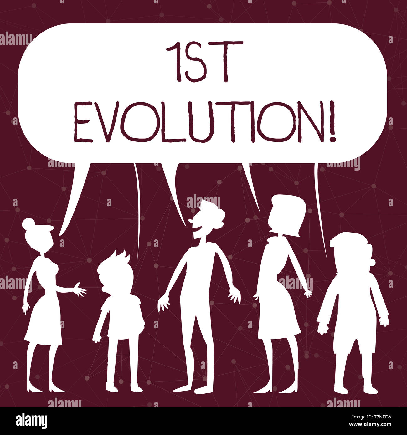 Handwriting text writing 1St Evolution. Conceptual photo Change in the ...