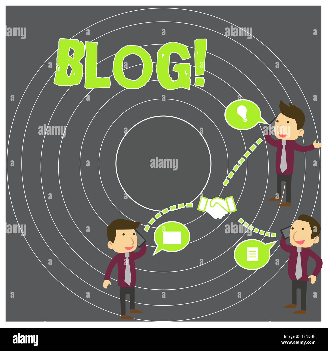 Writing note showing Blog. Business concept for regularly updated website web page run by ...