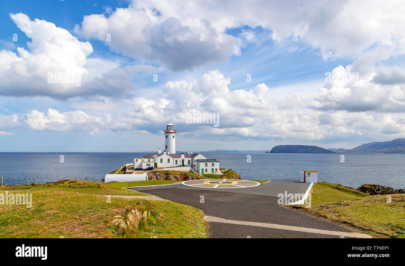Fanad Head Lighthouse, built at the top of a rocky headland on Fanad ...