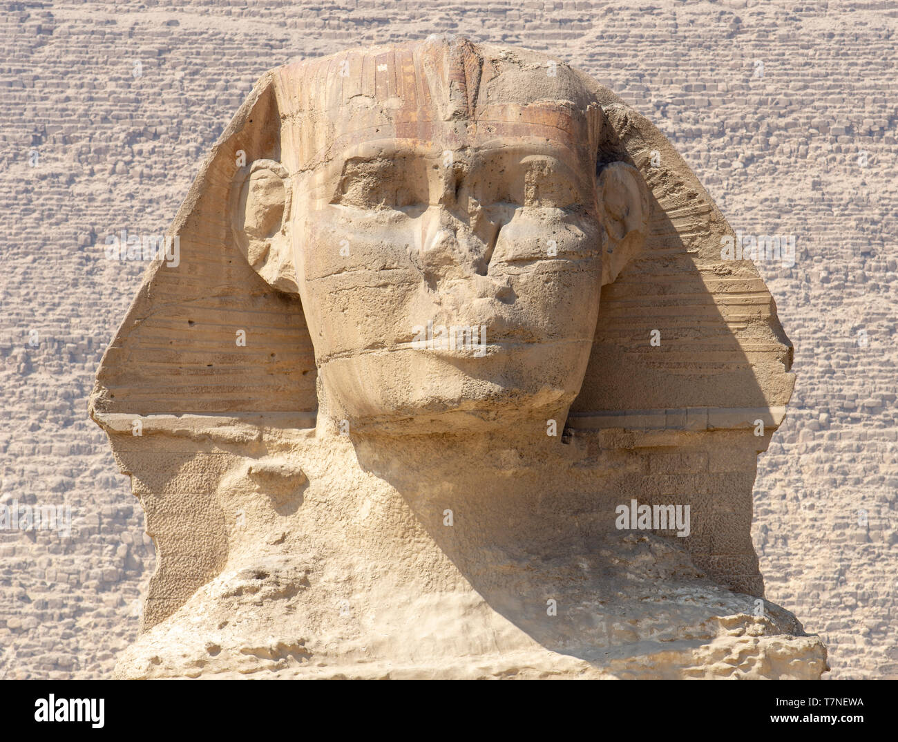 Traces of 4,000 year-old paint are still visible on the Great Sphinx of ...