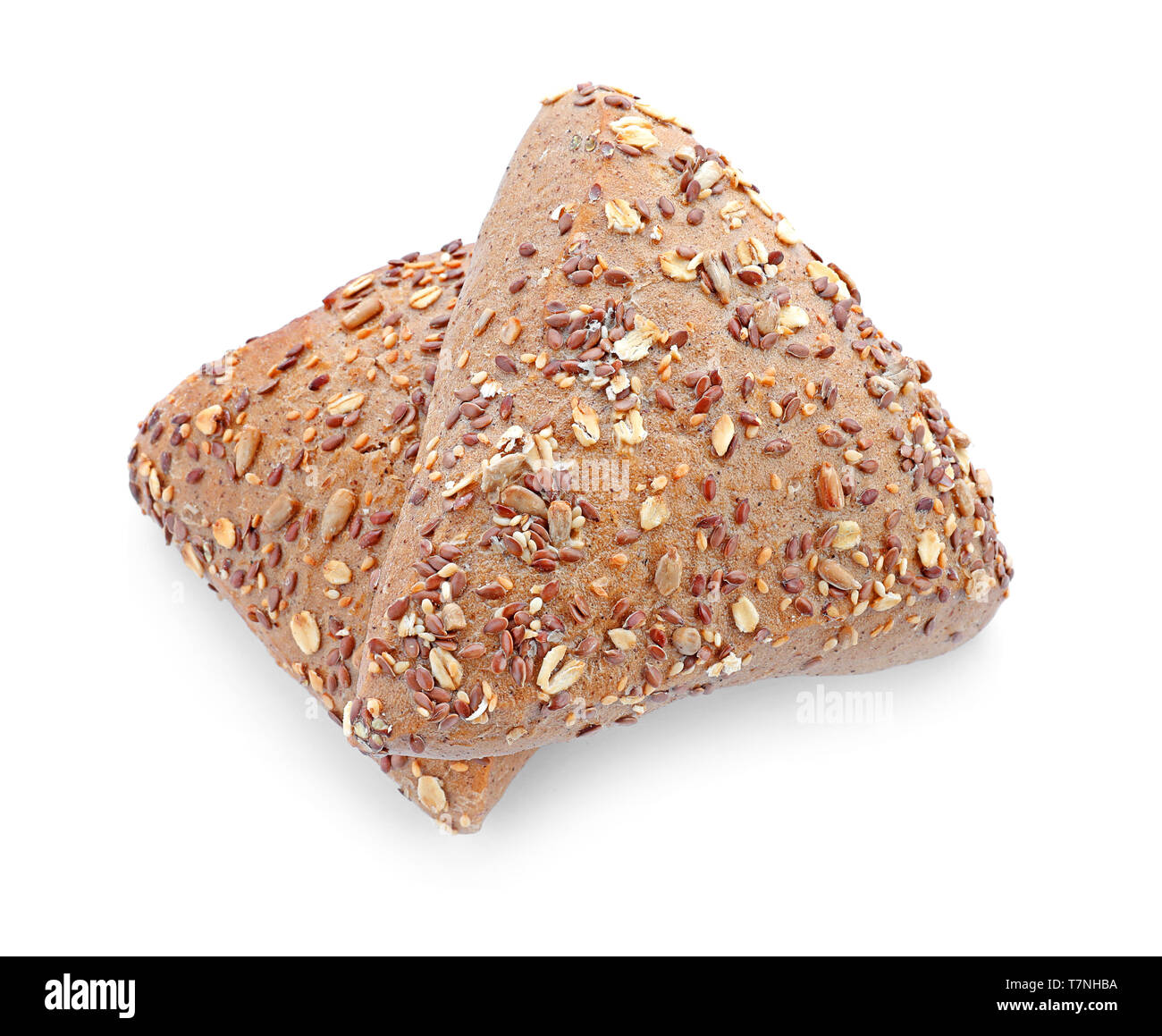 Fresh tasty buns on white background Stock Photo - Alamy