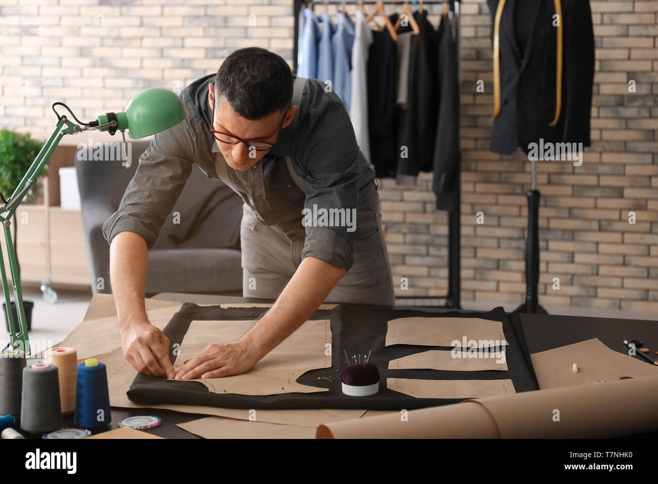 Male dressmaker sewing pattern hi-res stock photography and images - Alamy