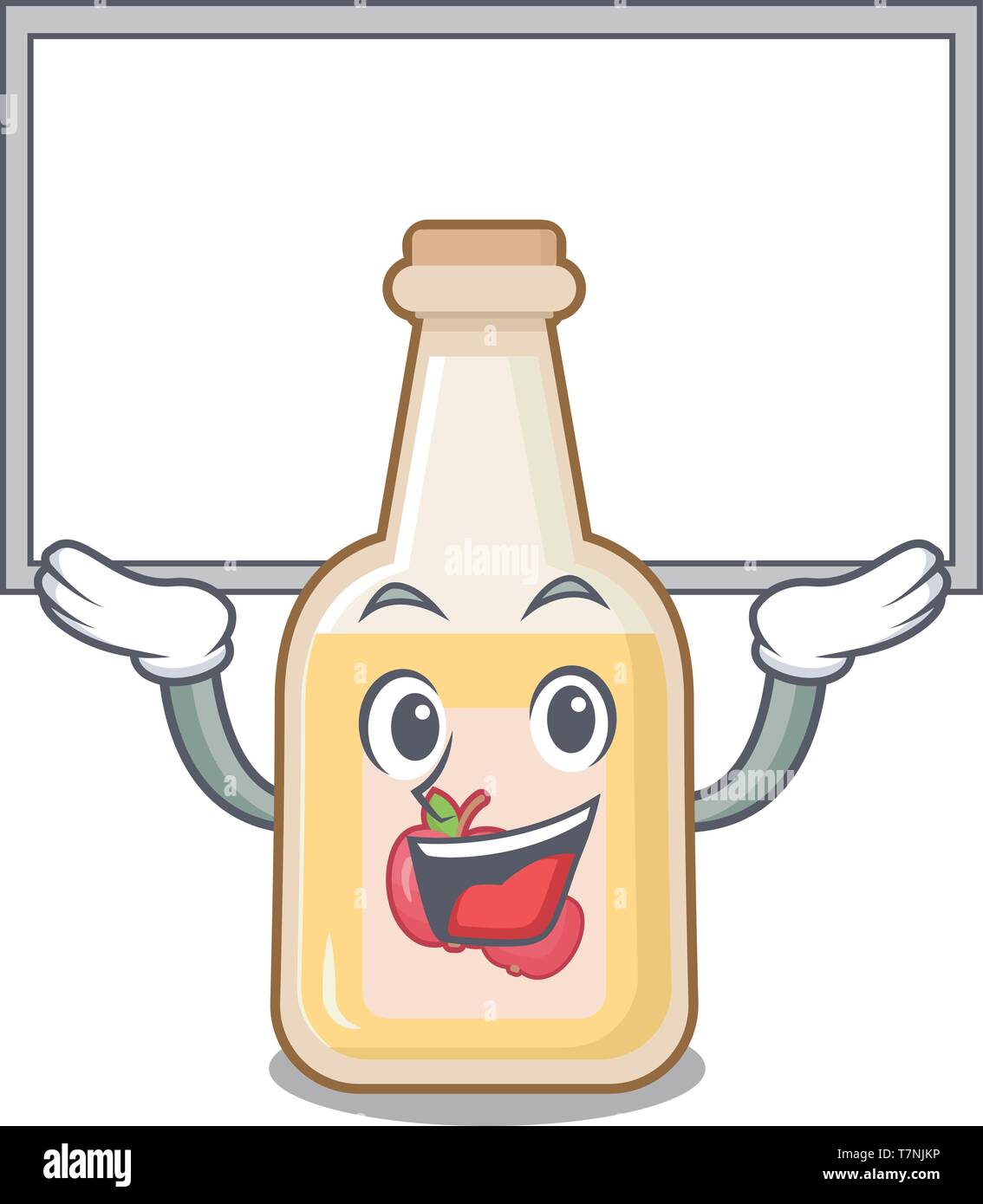 Up board cartoon apple cider in a glass Stock Vector Image & Art - Alamy