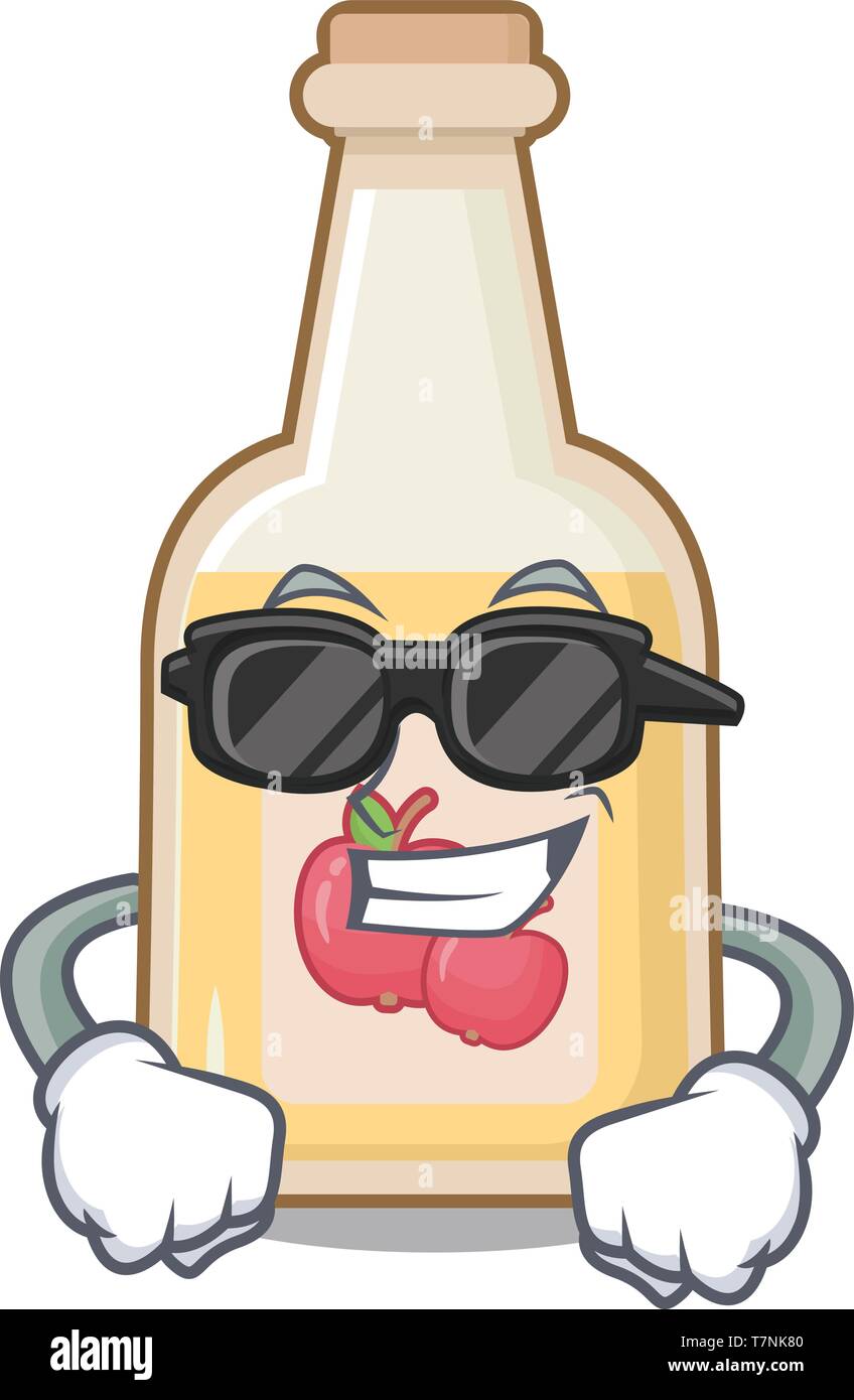 Super cool apple cider isolated with the mascot Stock Vector Image ...