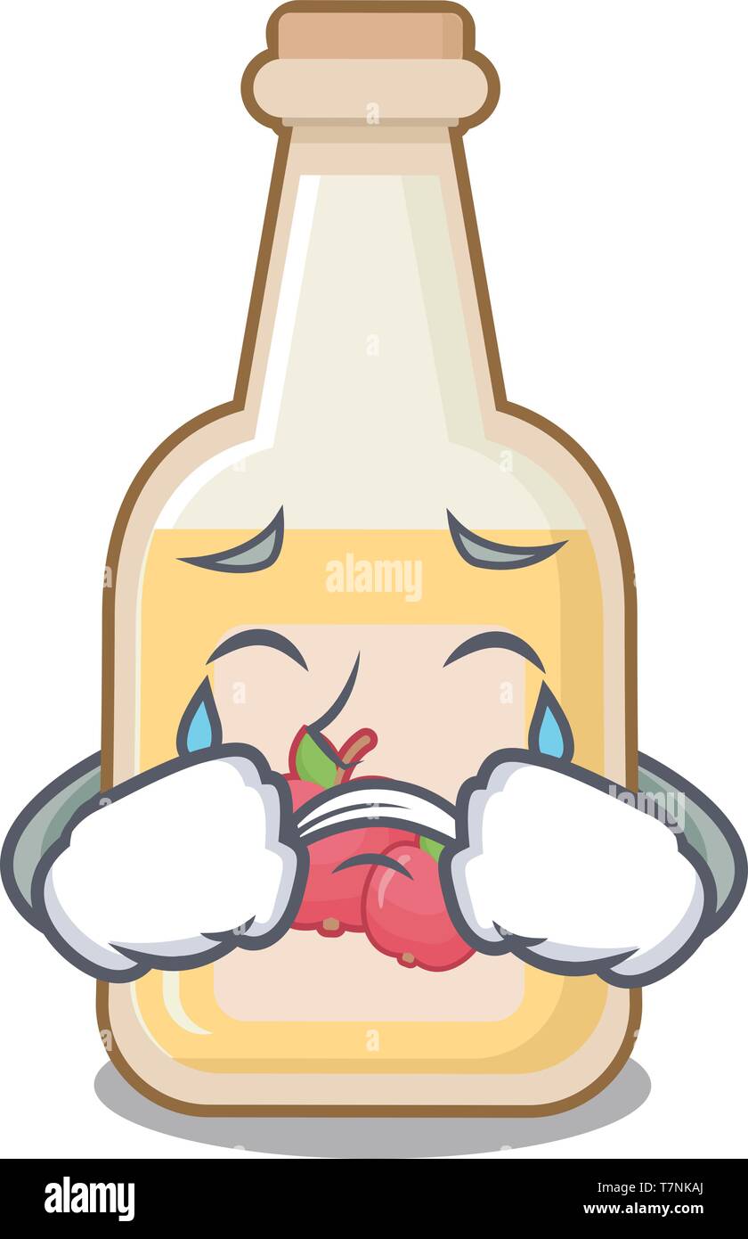 Crying apple cider in the character shape Stock Vector Image & Art - Alamy