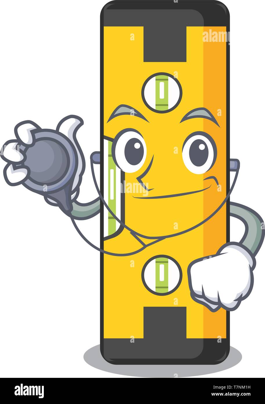 Doctor spirit level isolated in the cartoon Stock Vector Image & Art ...
