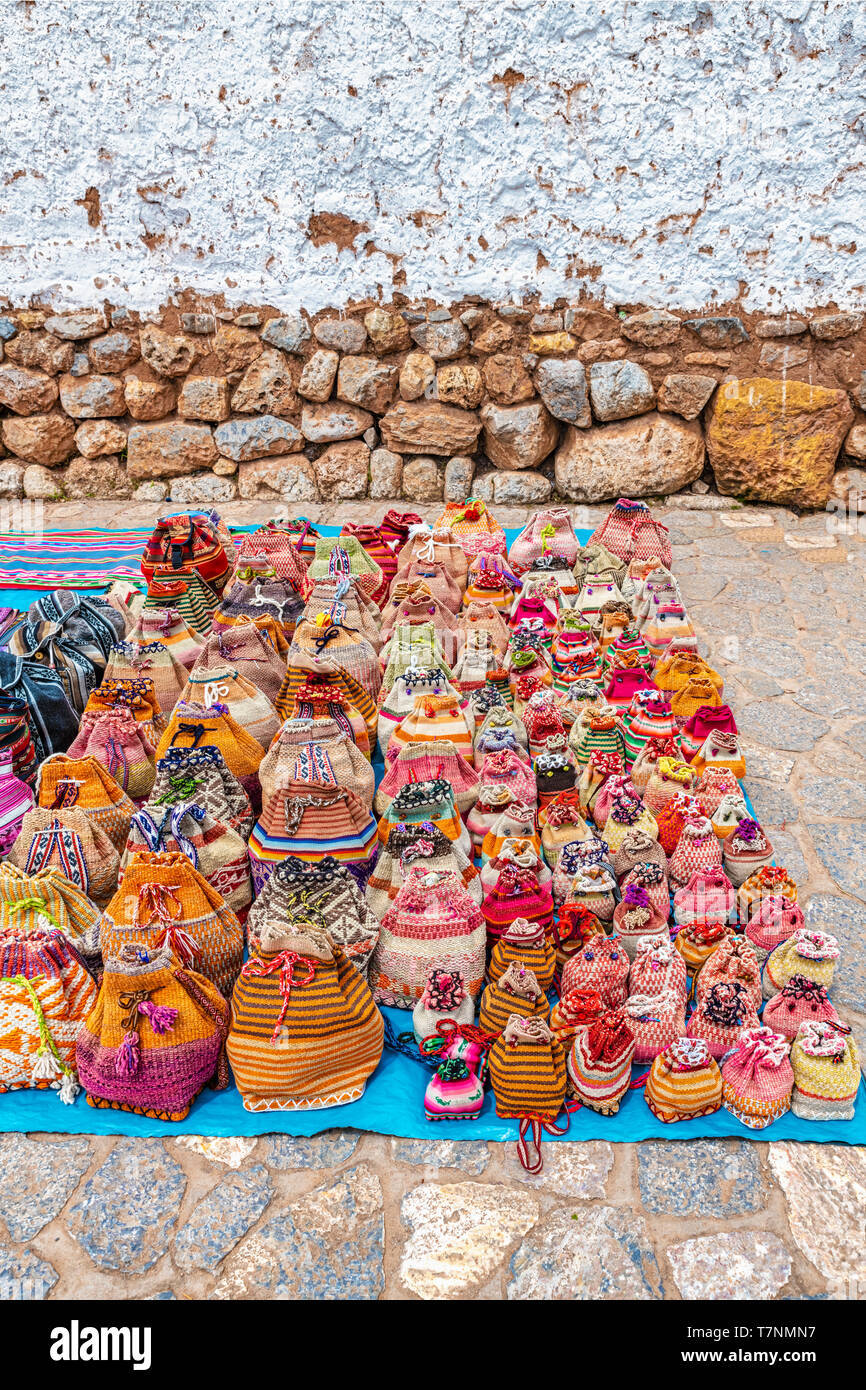 Traditional Peruvian clothes, textile handicraft and knits products ...