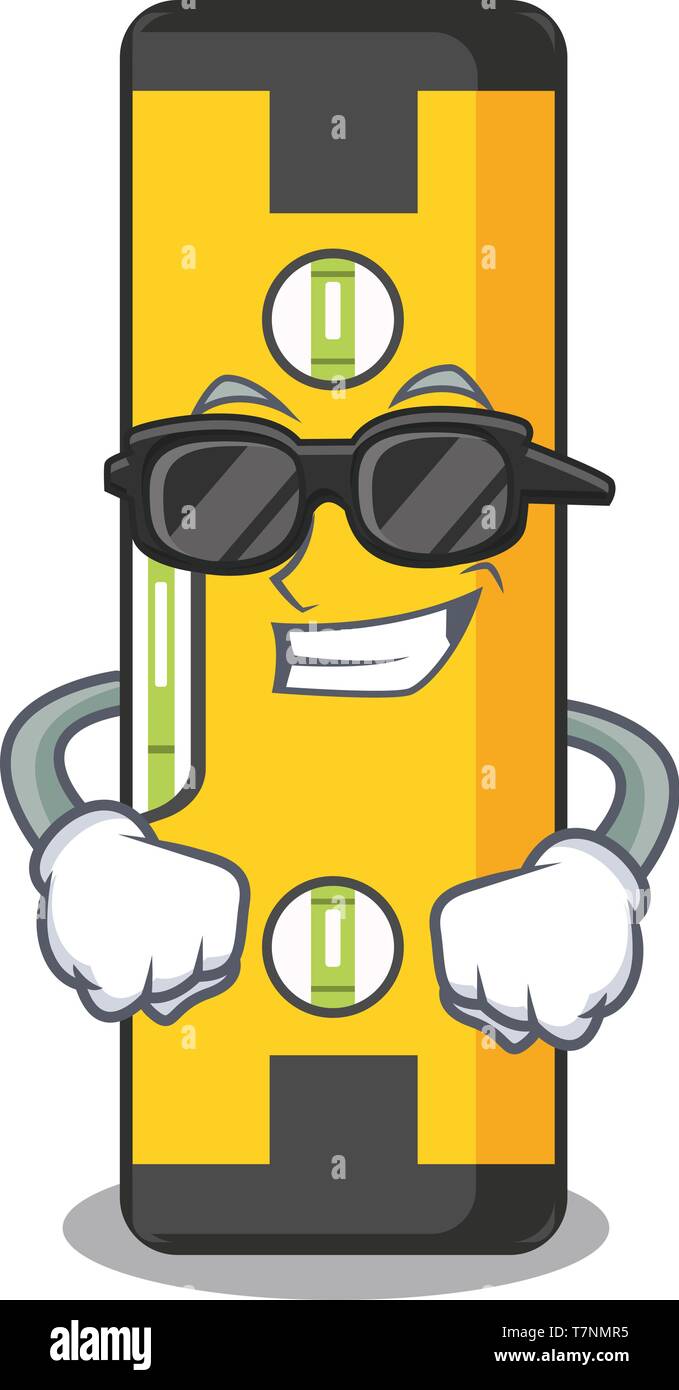 Super cool spirit level in the mascot shape Stock Vector Image & Art ...
