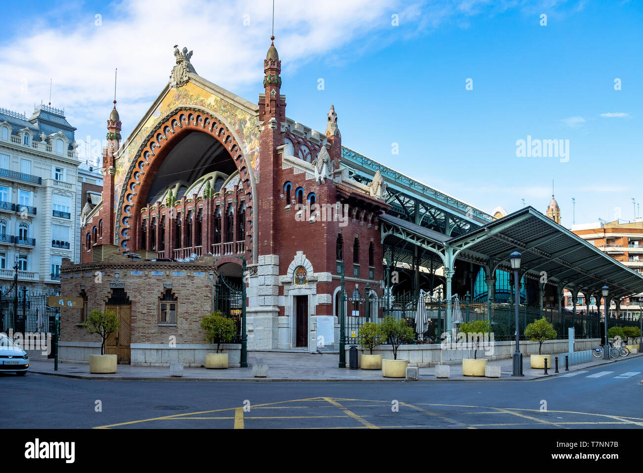 Valencia, Spain. Mercado Central - famous old market hall Stock Photo ...