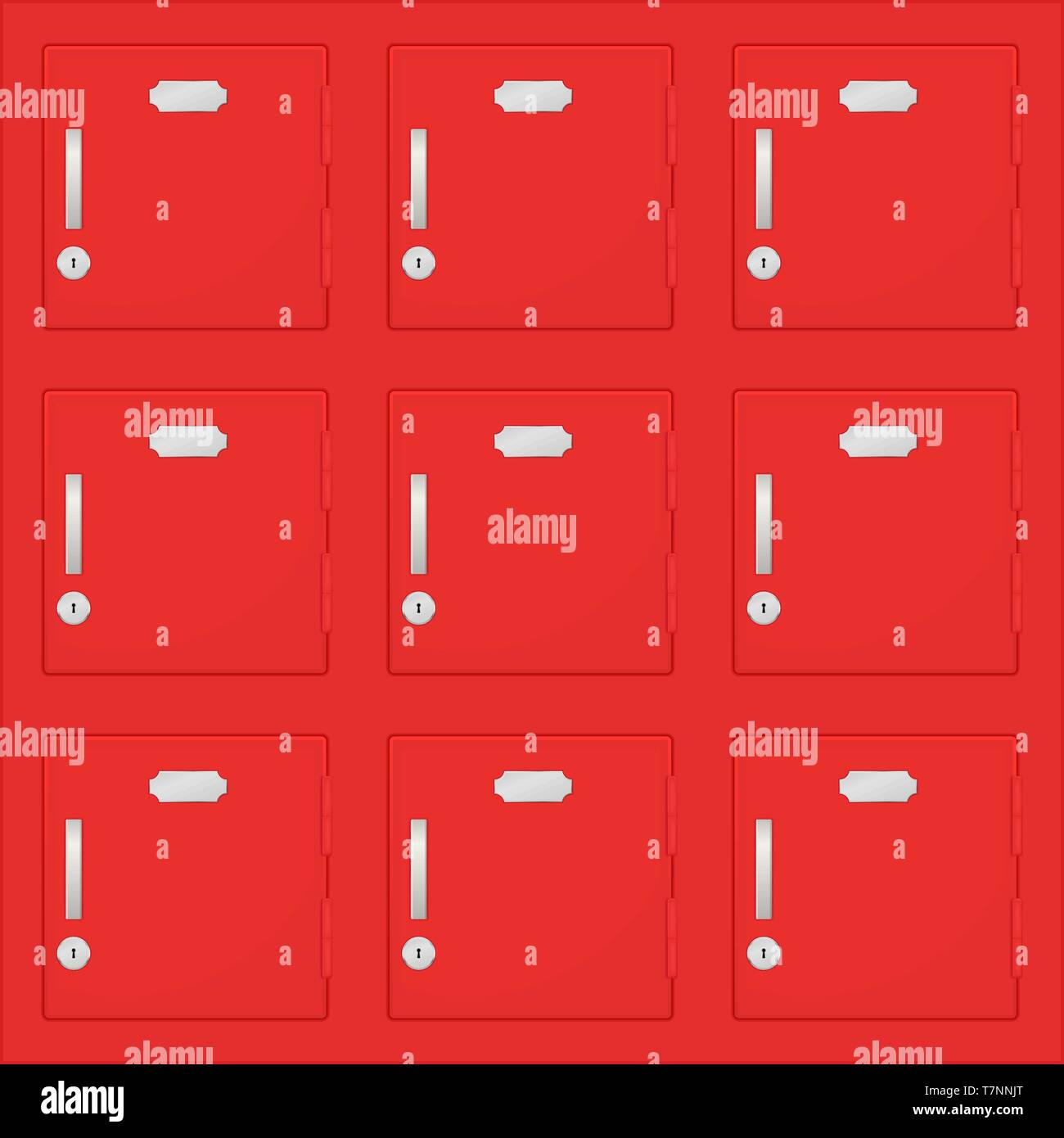 Red lockers Stock Vector Images - Alamy