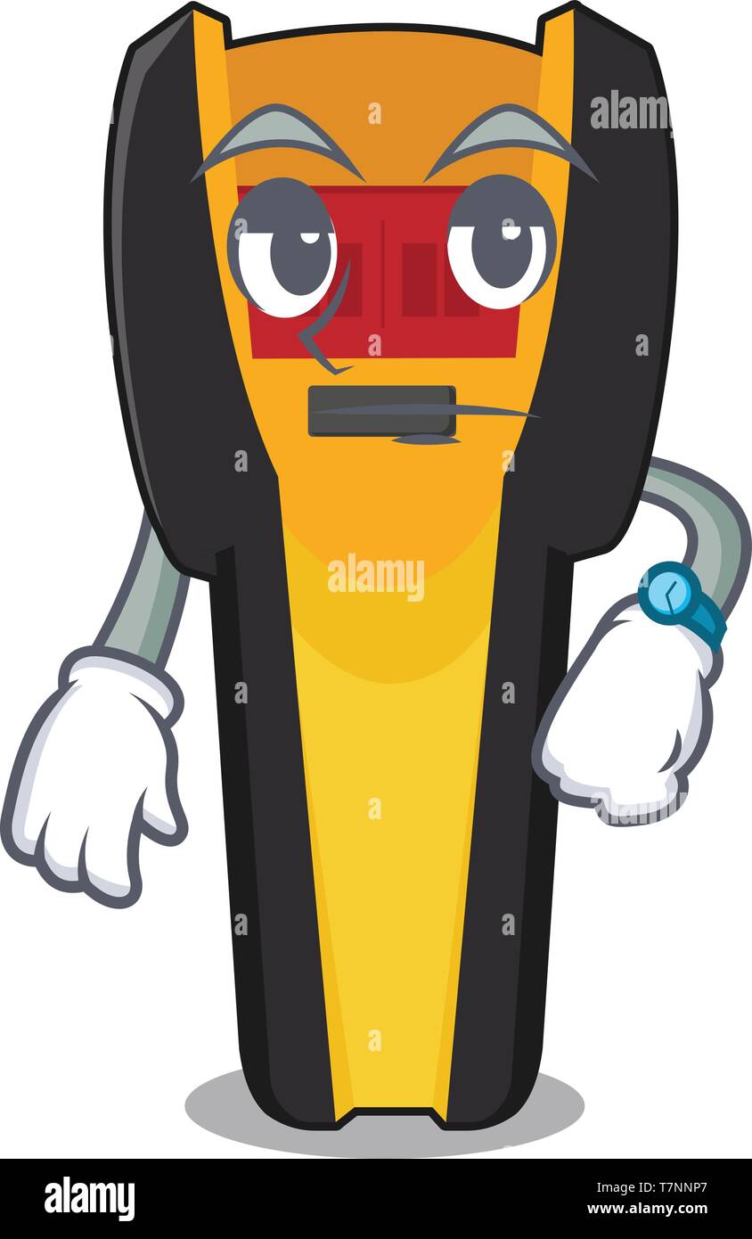 Waiting stud friends above wooden cartoon table Stock Vector Image ...