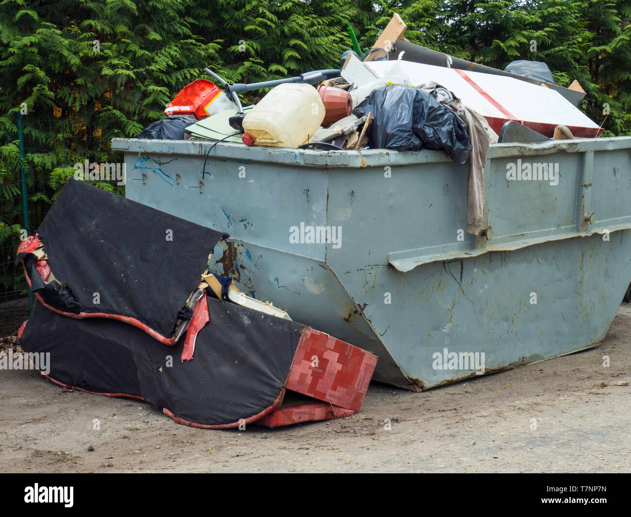 dumpster, recycle, waste and garbage bins Stock Photo - Alamy