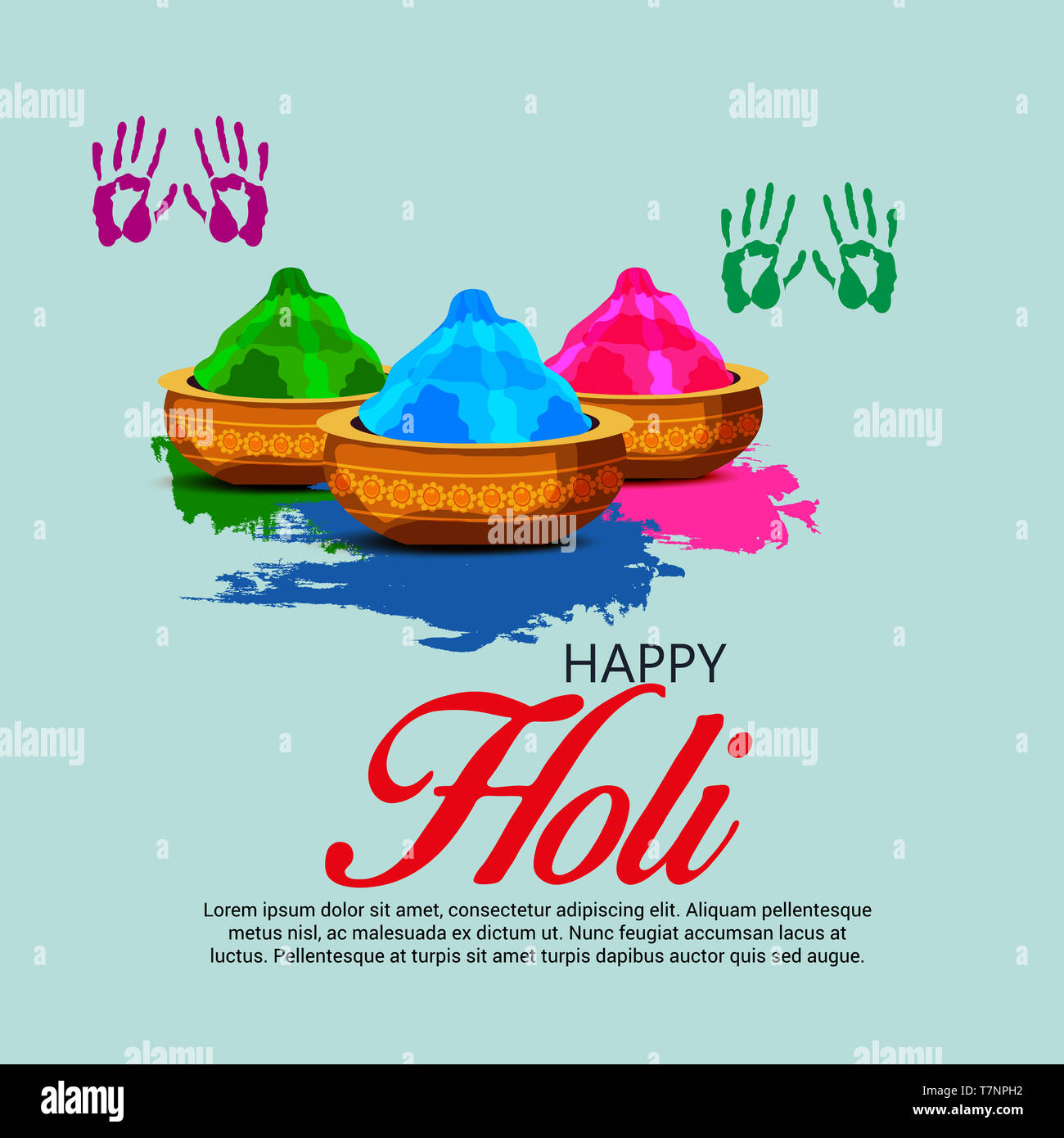 Vector illustration of a Colorful Promotional Background for Festival ...