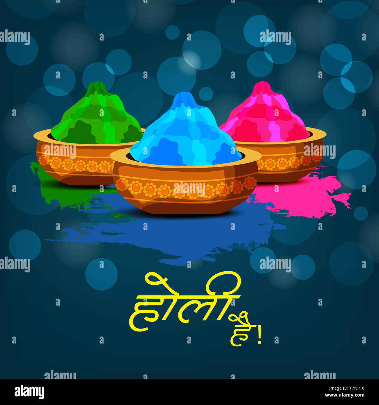 Vector illustration of a Colorful Promotional Background for Festival ...