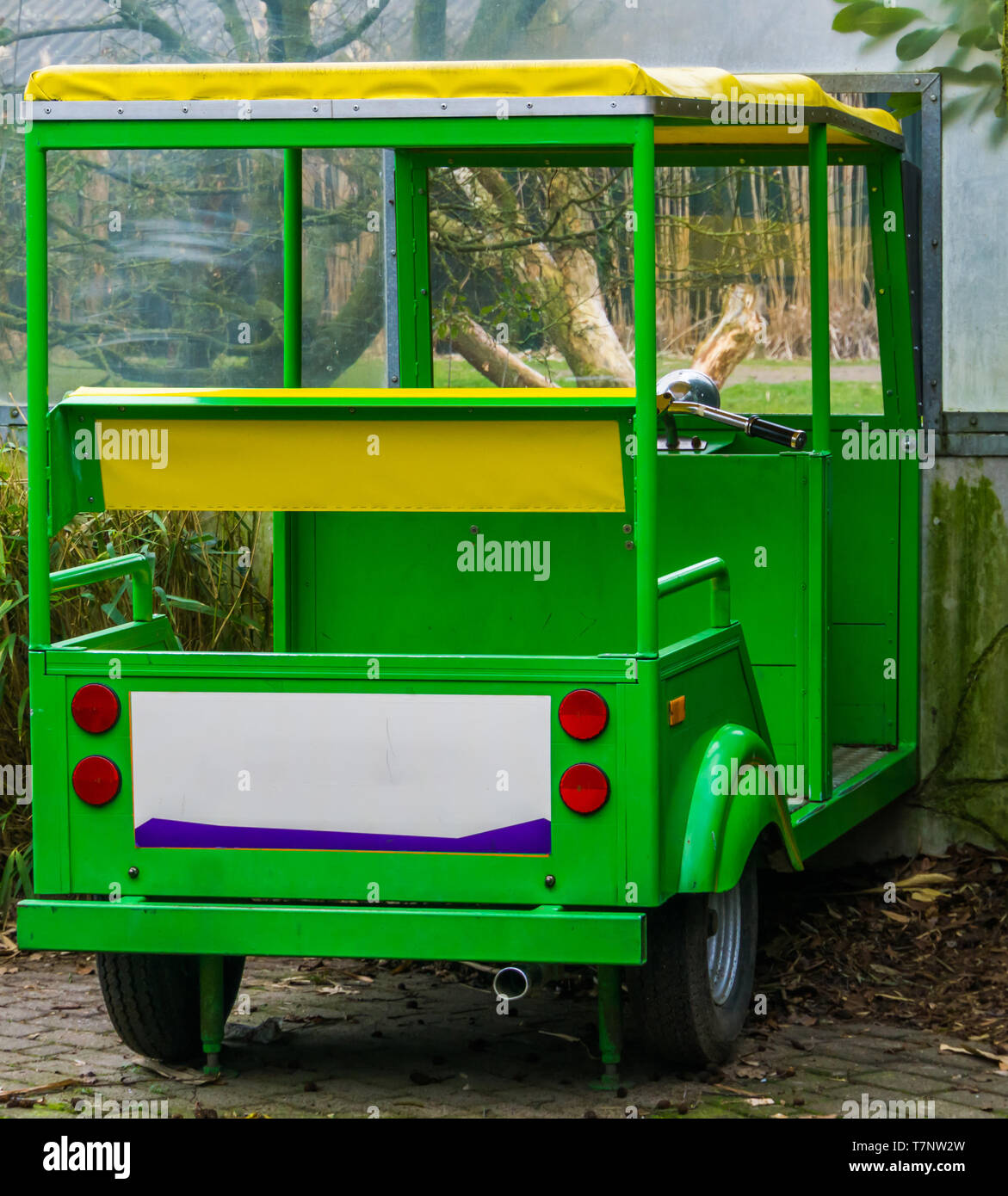 green rickshaw, Children toys, exterior of a motor cart Stock Photo - Alamy