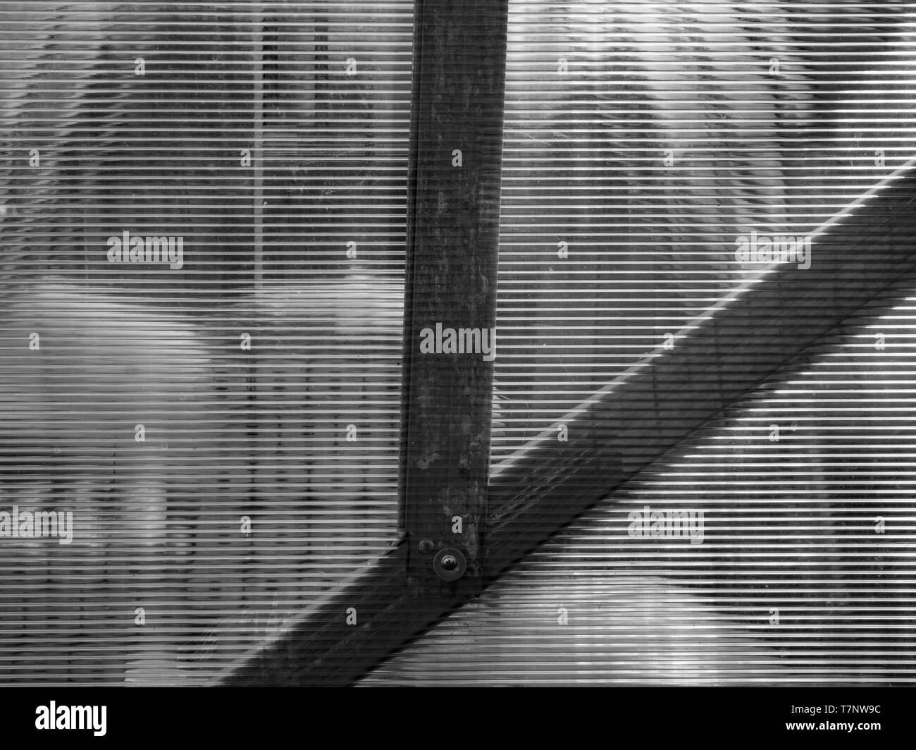 Polycarbonate plastic sheet for roofing building concept Stock Photo ...