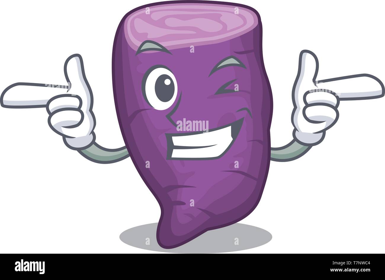 Wink purple sweet purple in cartoon shape Stock Vector Image & Art - Alamy