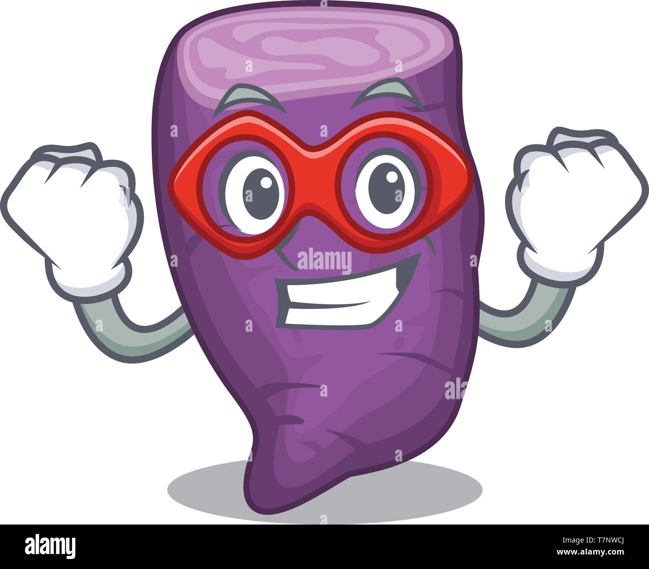 Super hero purple sweet purple in cartoon shape Stock Vector Image ...