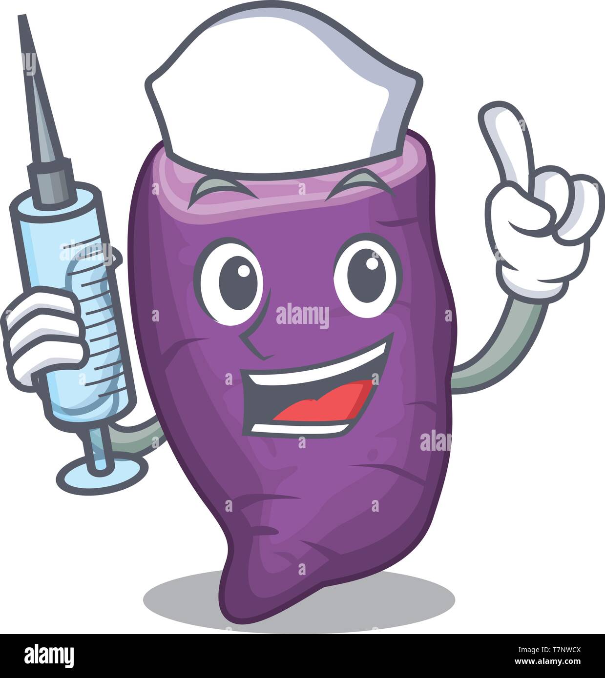 Nurse purple sweet purple in cartoon shape Stock Vector Image & Art - Alamy