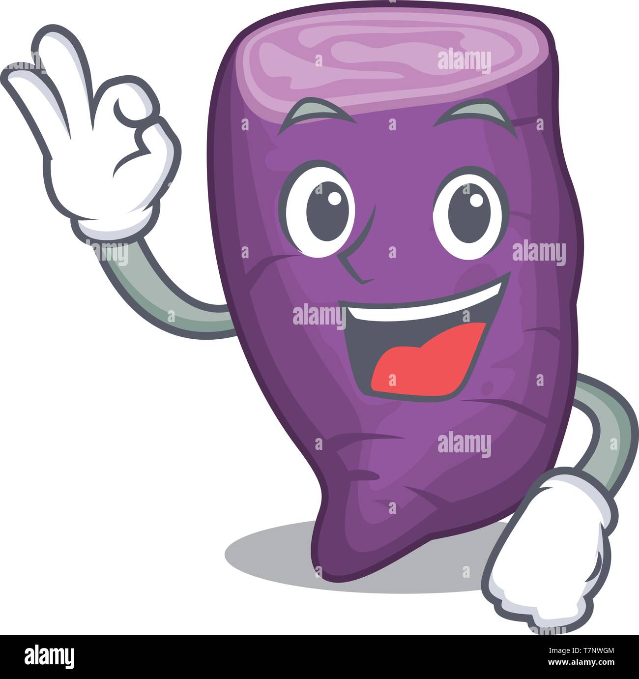 Okay purple sweet purple in cartoon shape Stock Vector Image & Art - Alamy
