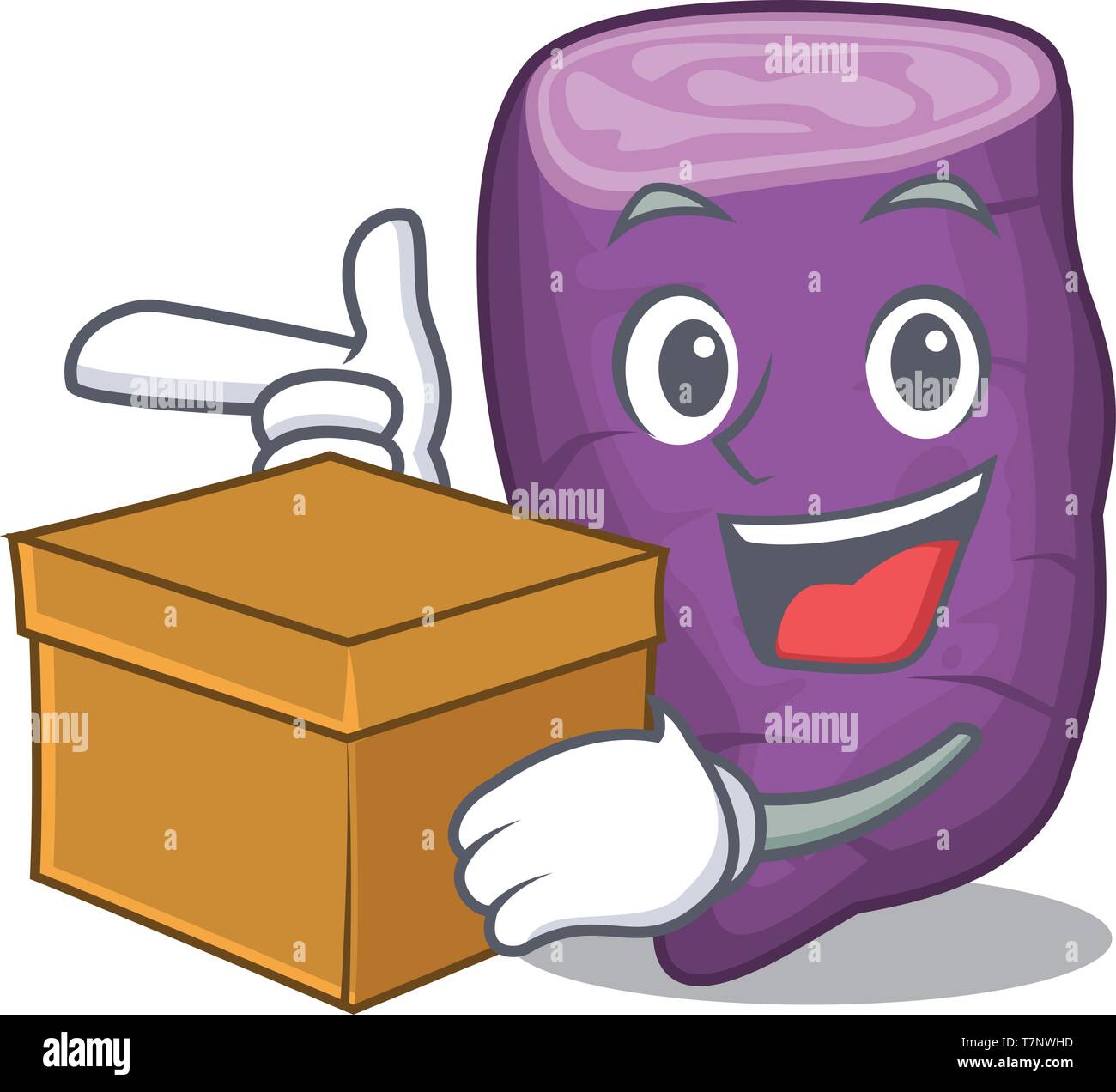 Sweet purple gift box Stock Vector Images - Alamy