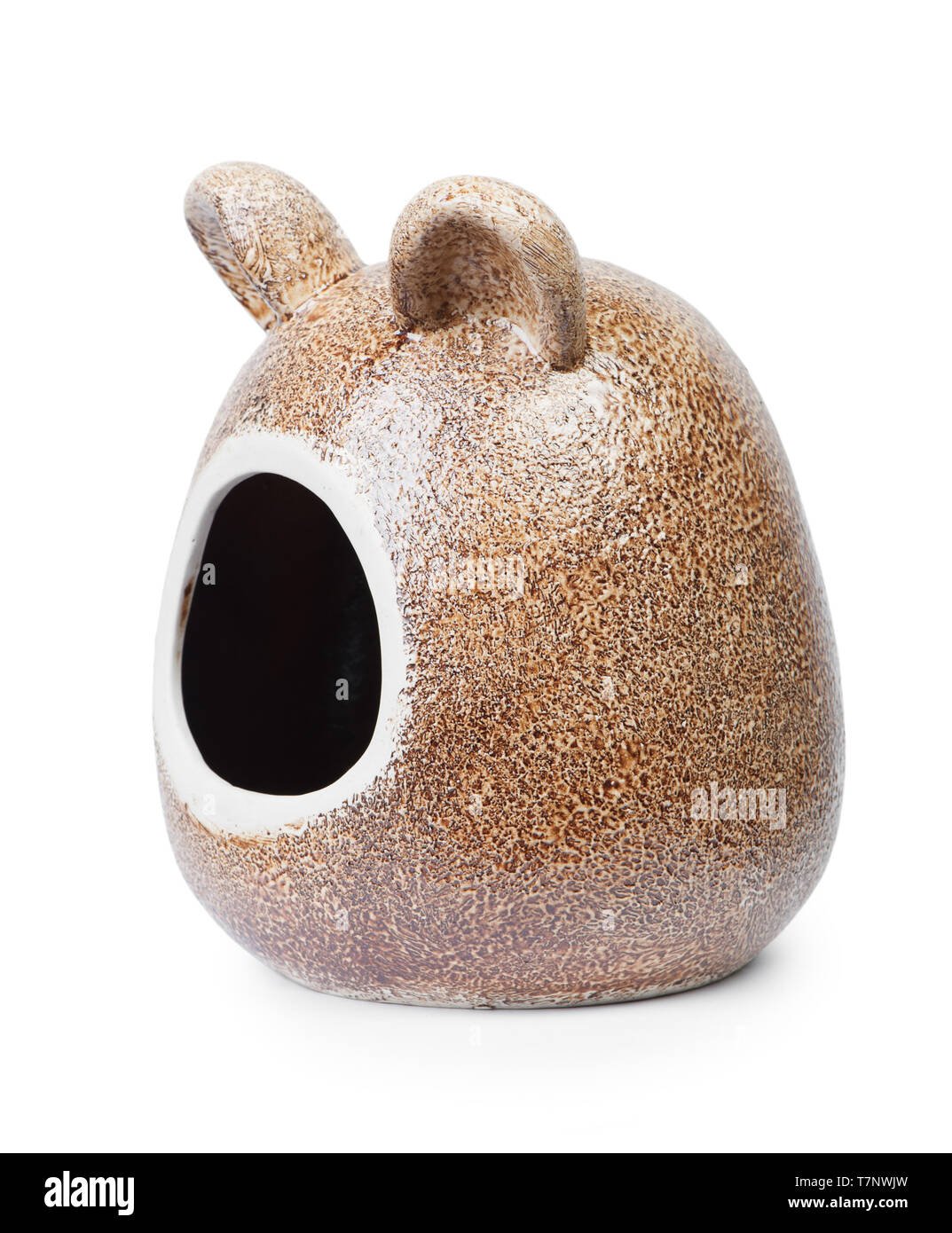 Ceramic critter bath, durable wash house with ears for small animals ...