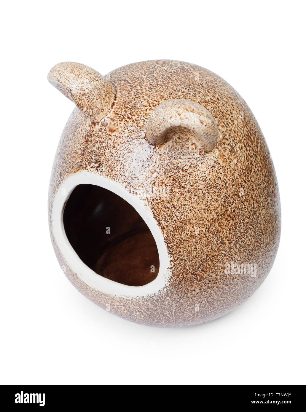Ceramic critter bath, durable wash house with ears for small animals ...