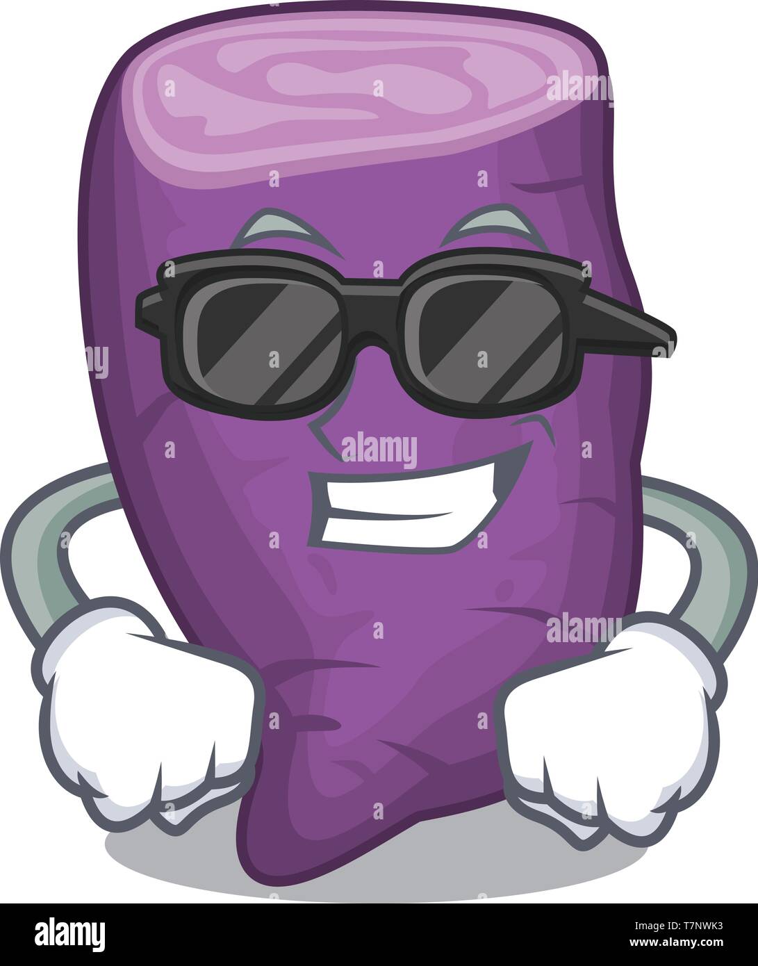 Super cool purple sweet purple in cartoon shape Stock Vector Image ...