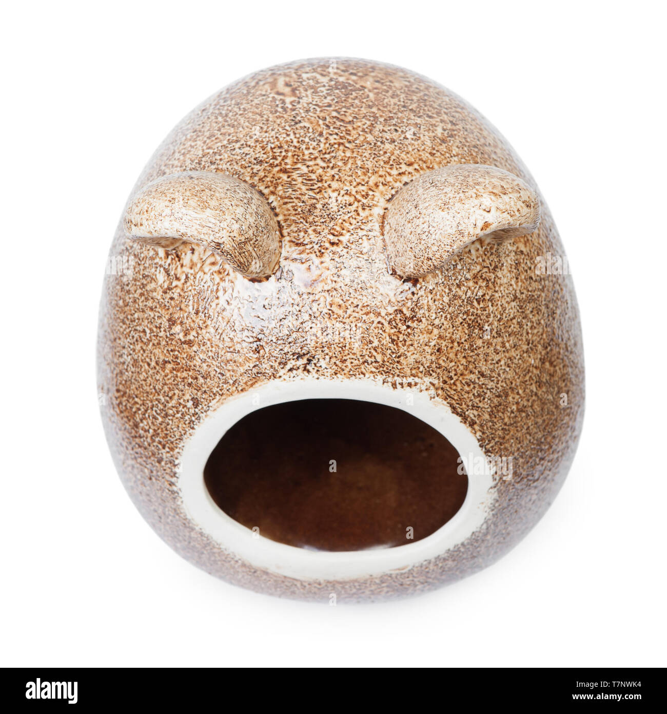 Ceramic critter bath, durable wash house with ears for small animals ...