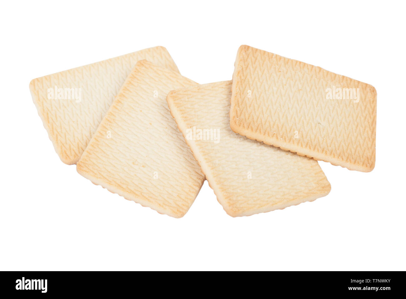 Group of rectangular cookies isolated on white background Stock Photo ...