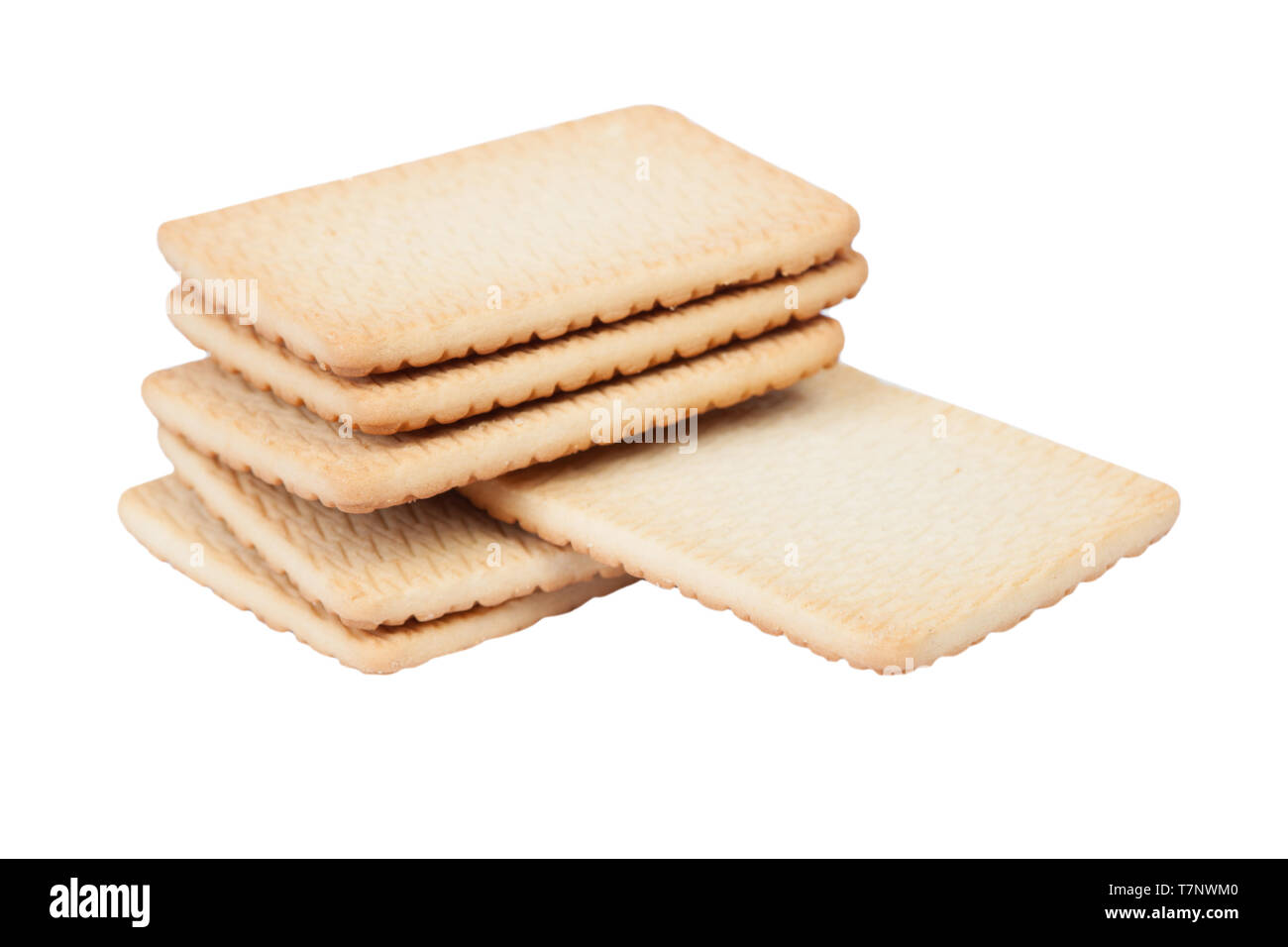 Group of rectangular cookies isolated on white background Stock Photo ...