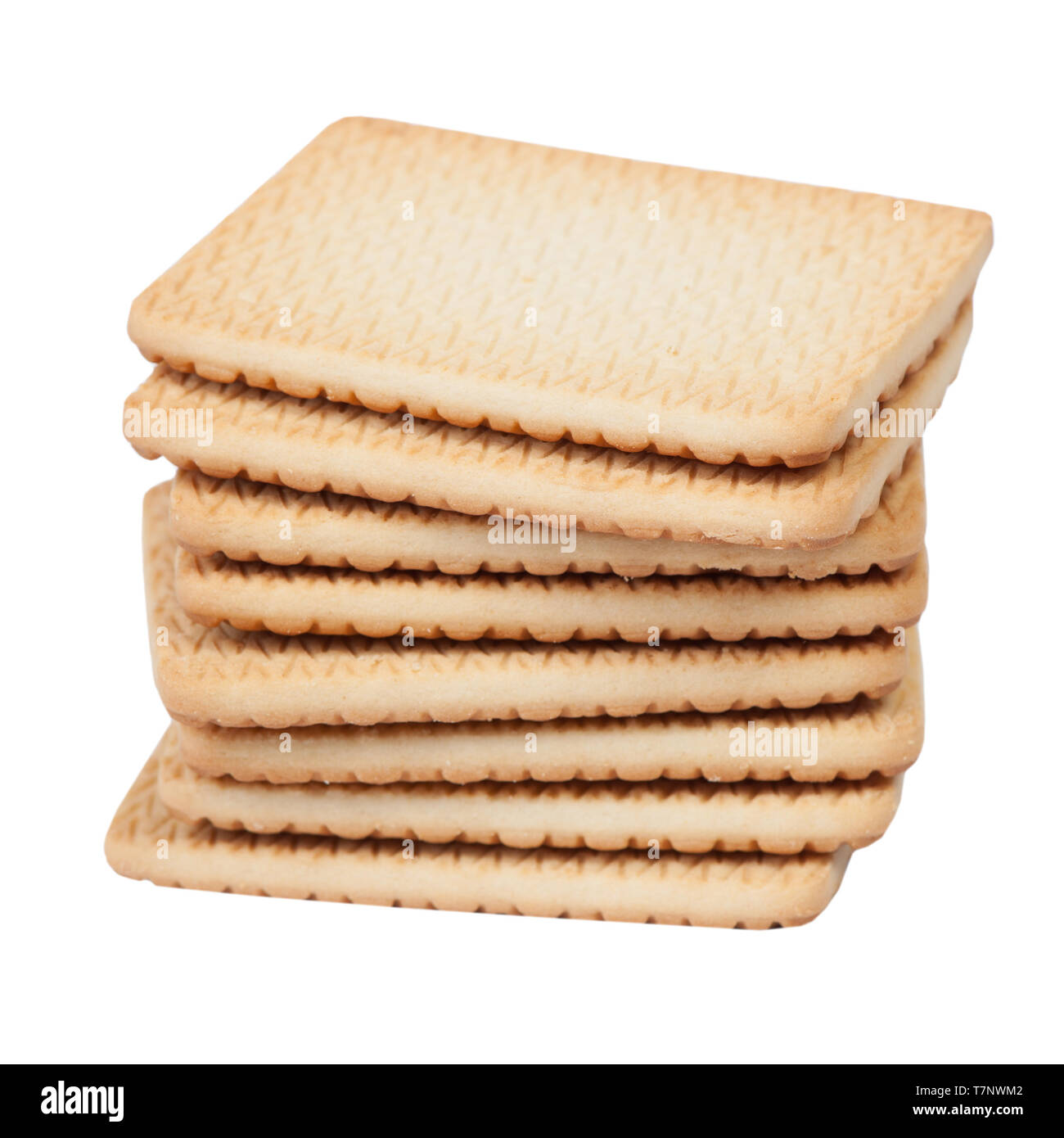 Group of rectangular cookies isolated on white background Stock Photo ...