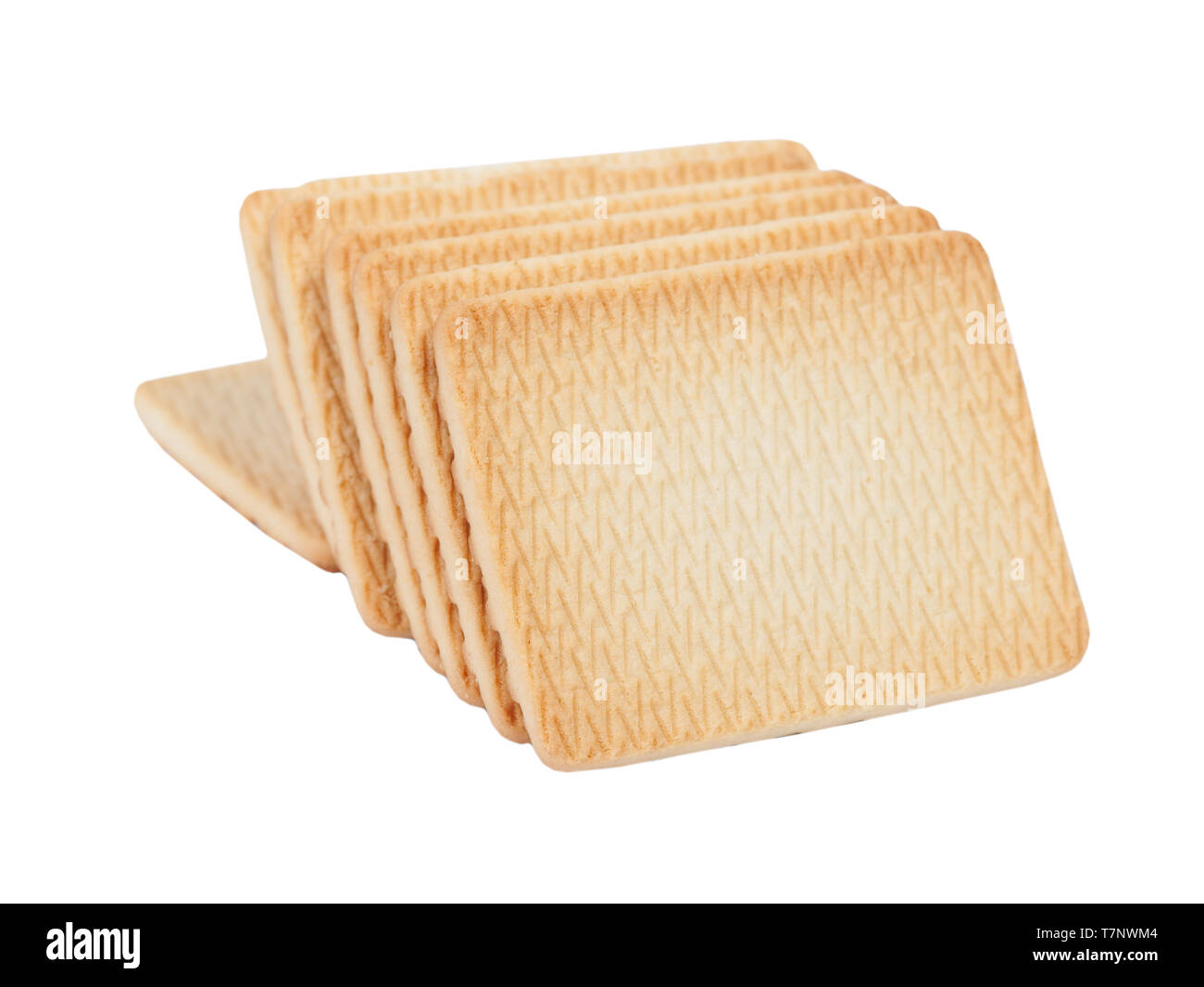 Group of rectangular cookies isolated on white background Stock Photo ...