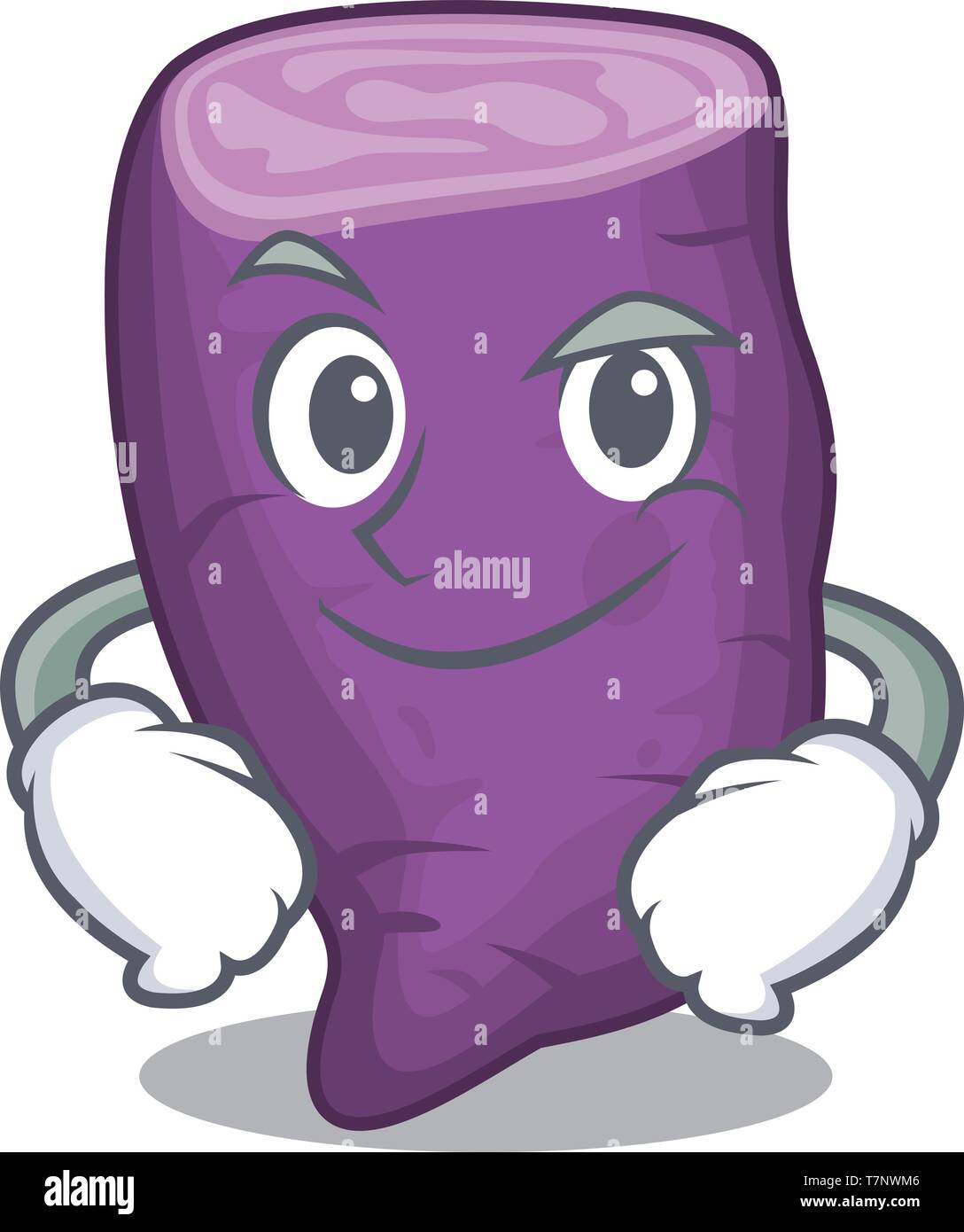 Smirking purple sweet purple in cartoon shape Stock Vector Image & Art ...
