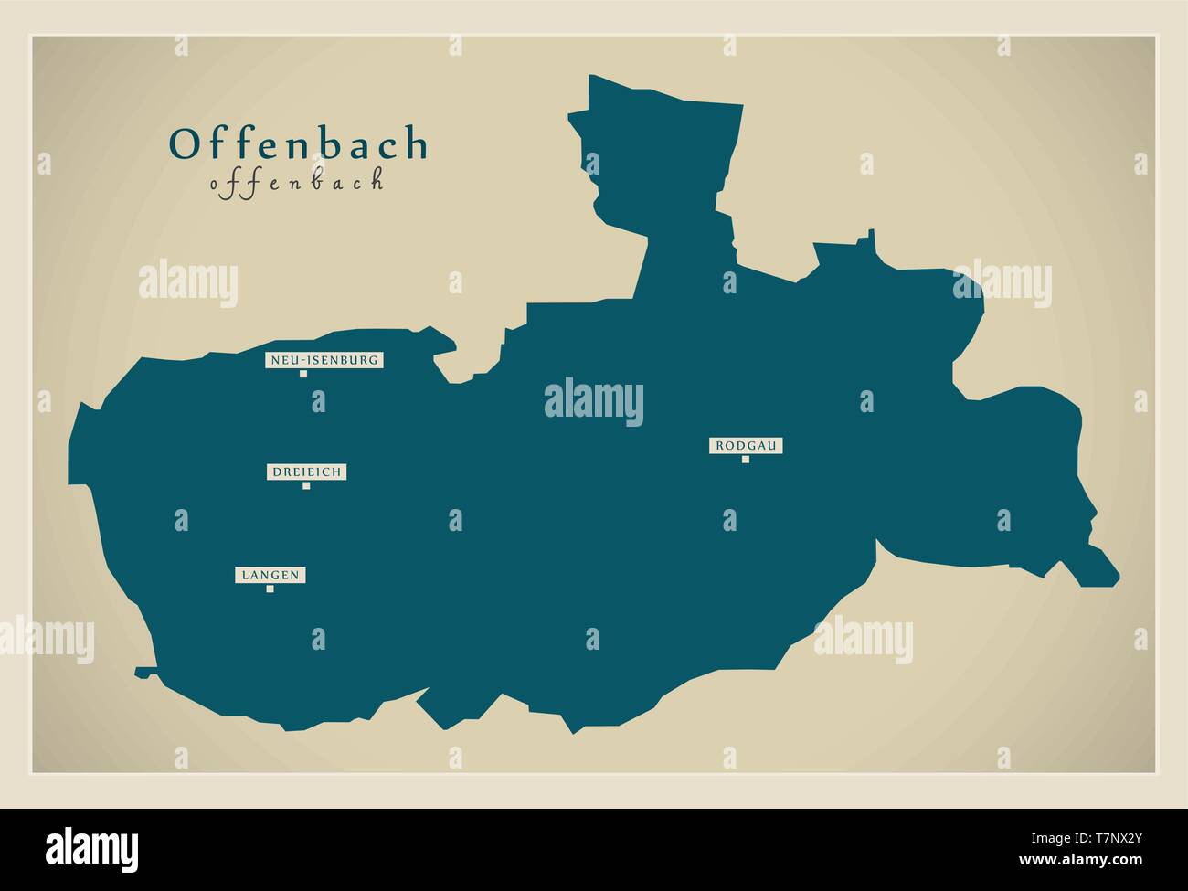 Map of offenbach Stock Vector Images - Alamy