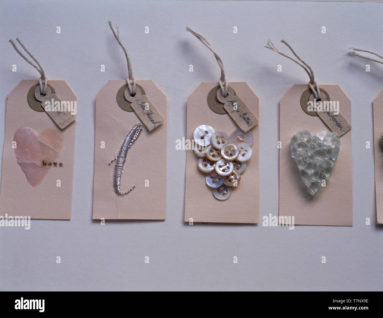 Making gift tags hi-res stock photography and images - Alamy