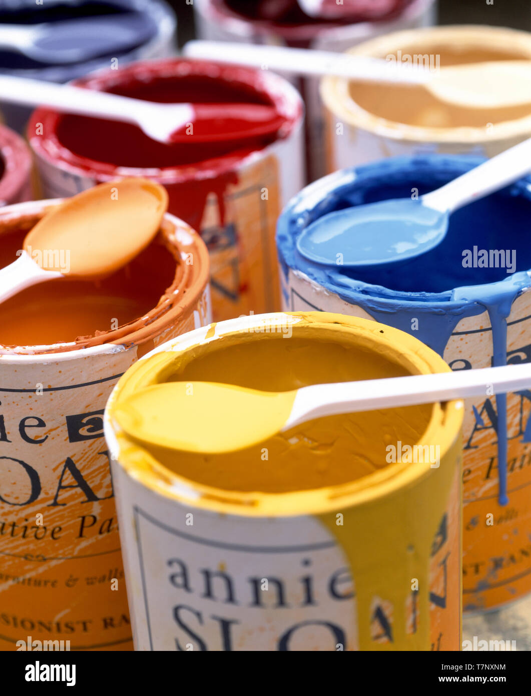 Tins of paint hi-res stock photography and images - Alamy