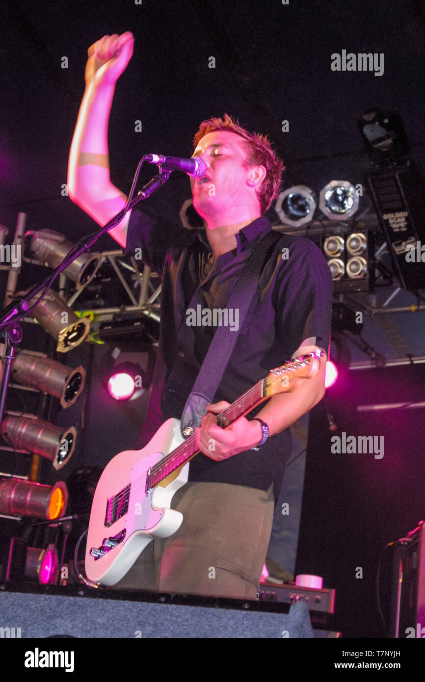 Guy Garvey singer in British band Elbow performing at the Reading ...