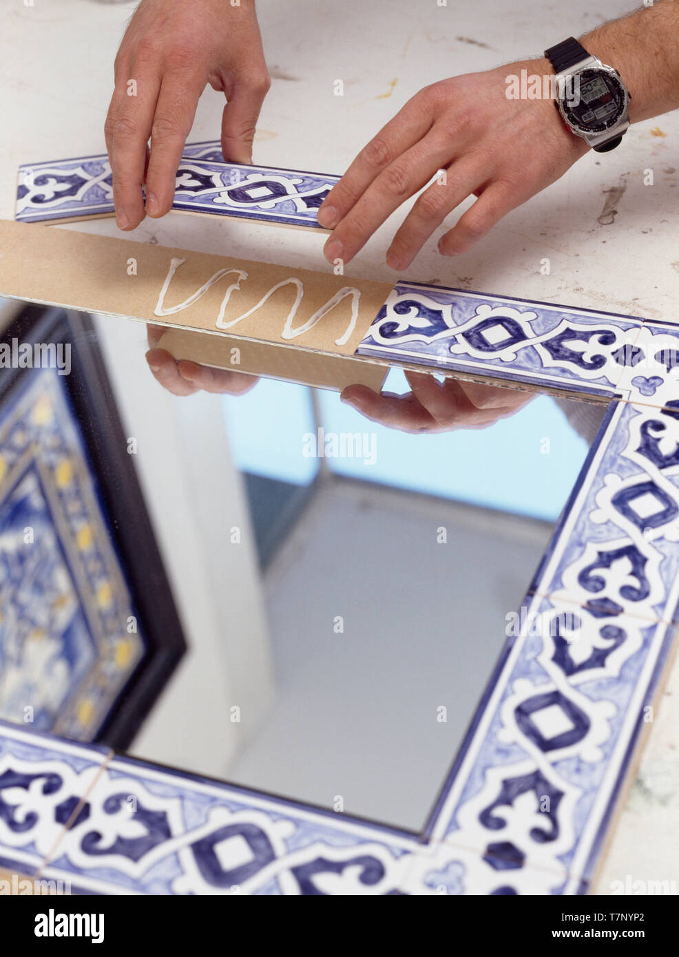 Making a tiled picture frame hi-res stock photography and images - Alamy