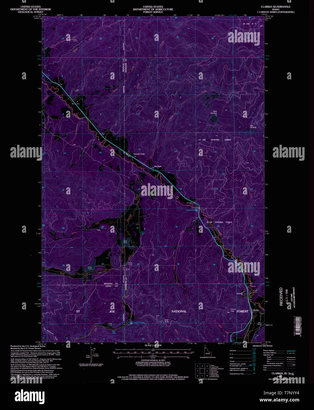 Clarkia map hi-res stock photography and images - Alamy