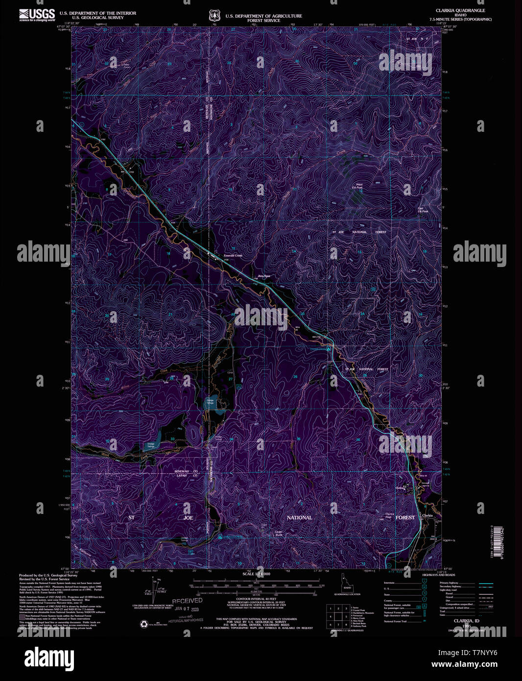Map of clarkia hi-res stock photography and images - Alamy