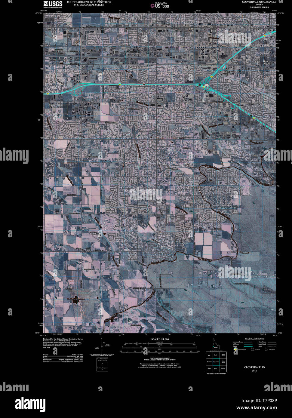 Map of cloverdale hi-res stock photography and images - Alamy