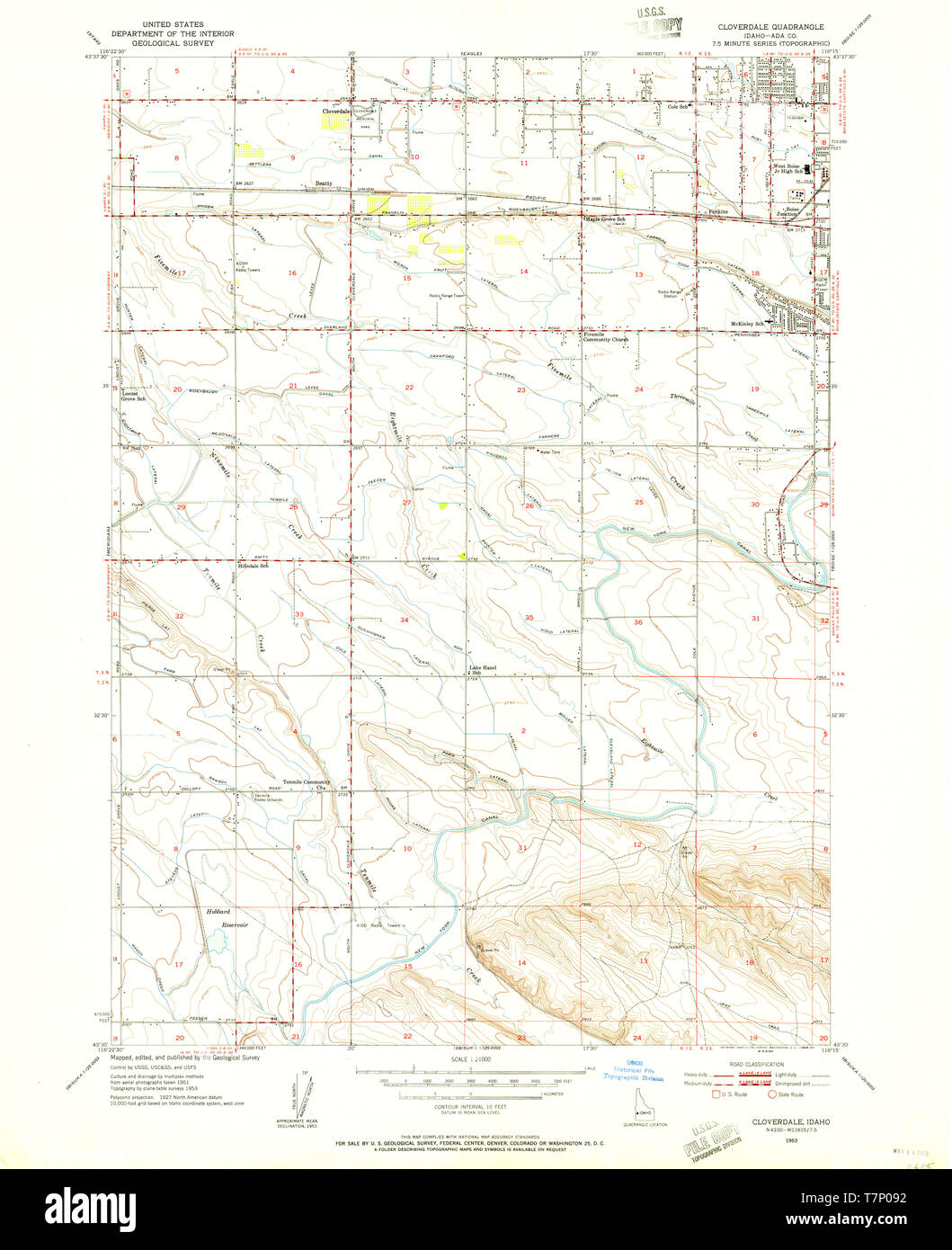 Map of cloverdale hi-res stock photography and images - Alamy