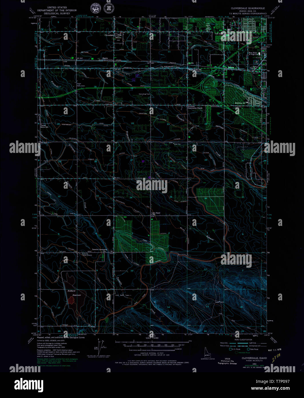 Map of cloverdale hi-res stock photography and images - Alamy