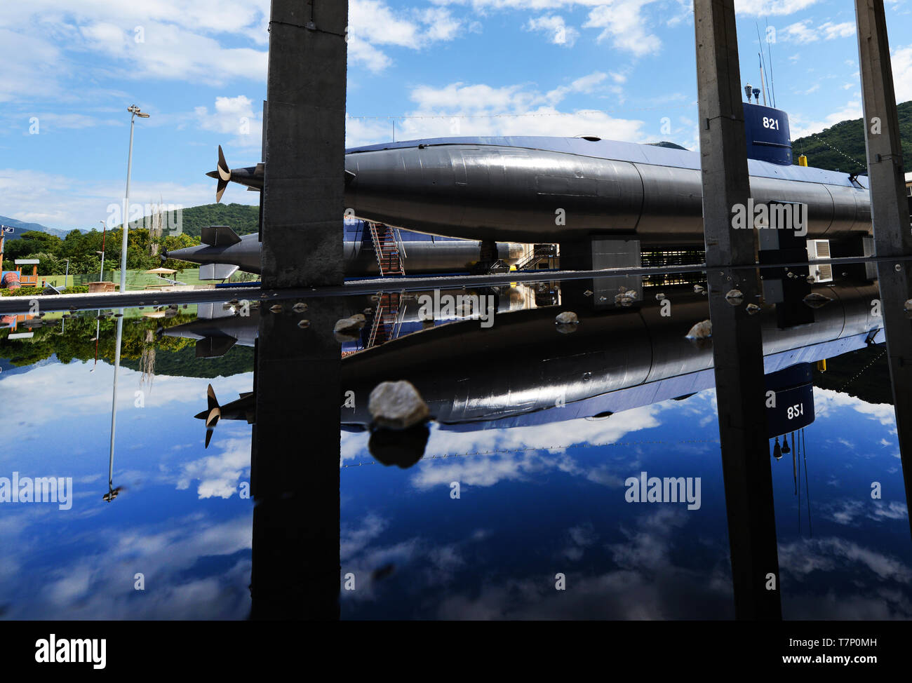 Old Yugoslav Submarines at the Maritime museum in Tivat, Montenegro ...