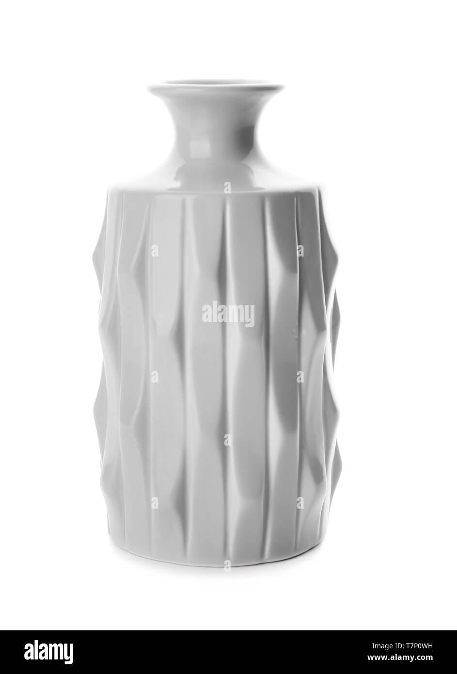 Ceramic vase on white background Stock Photo - Alamy