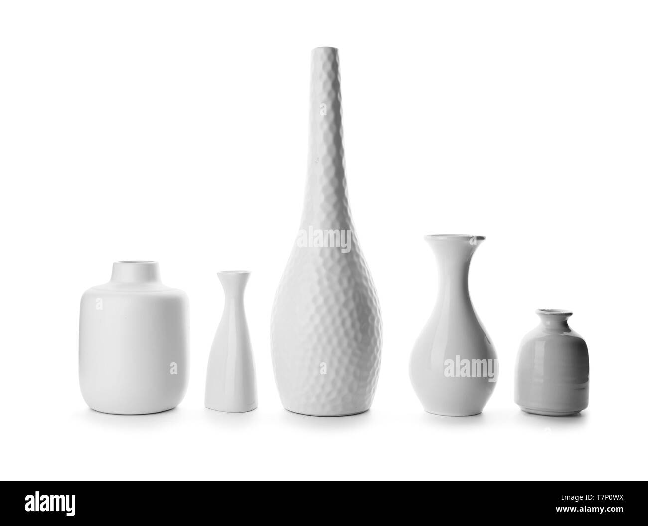 Various ceramic vases decor Cut Out Stock Images & Pictures - Alamy