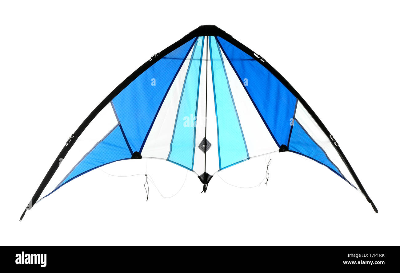 Flying kite on white Cut Out Stock Images & Pictures - Alamy